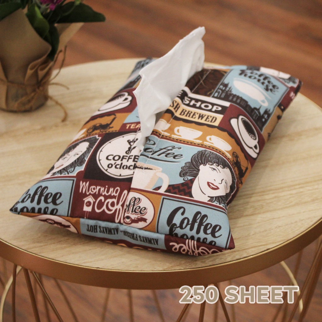 Jual SARUNG TISSUE PRINT 250 SHEETS TEMPAT TISSU BESAR / WADAH TISU ...