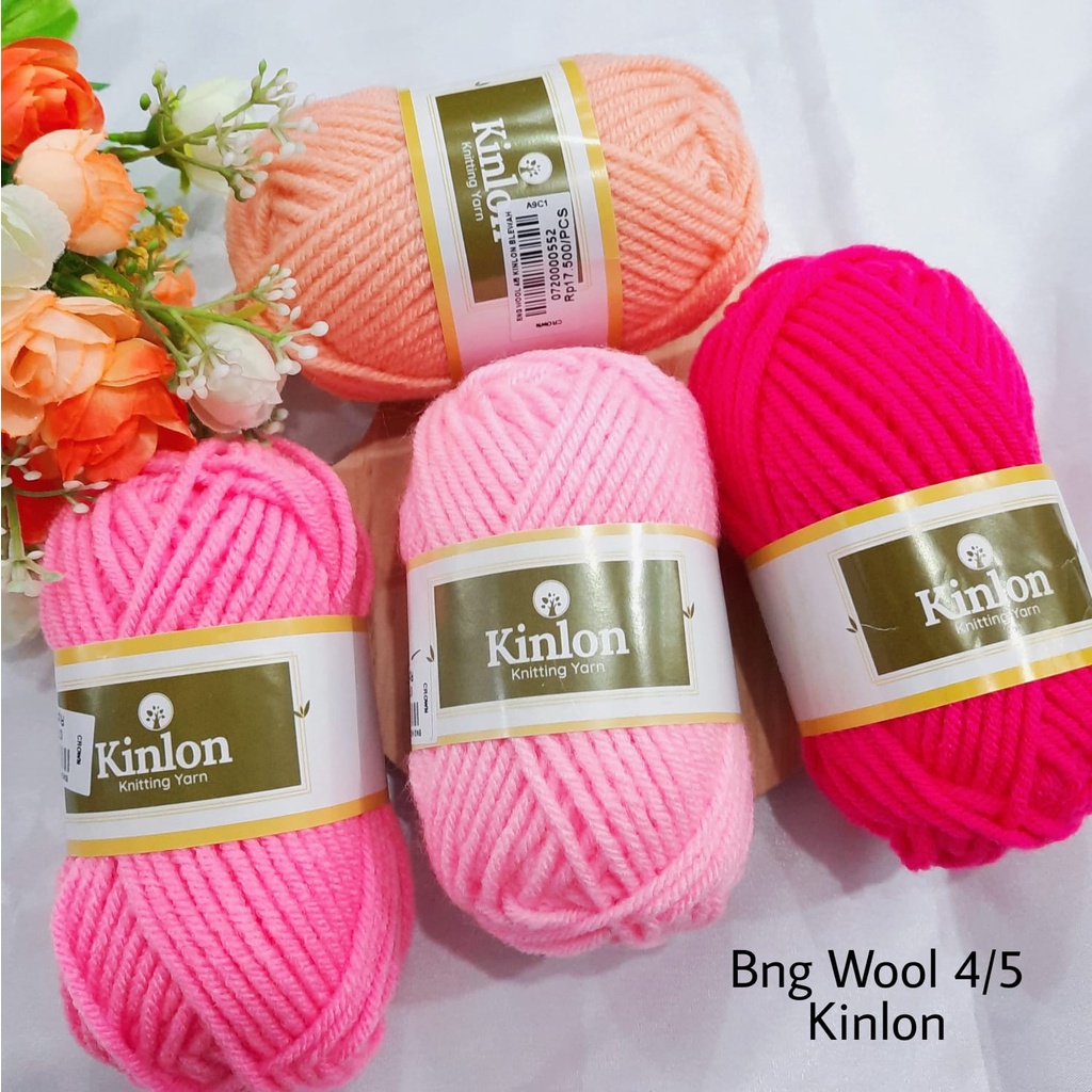 Jual BENANG WOOL 4/5 KINLON/ BENANG WOL KINLON ACRYLIC - BENANG RAJUT ...
