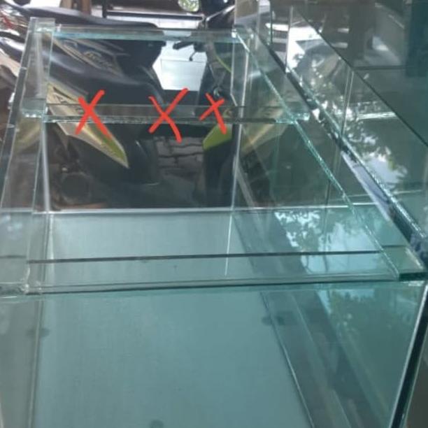 Jual tank 1004040 8 mili plus rak, tutup kaca alas triplek | Shopee ...