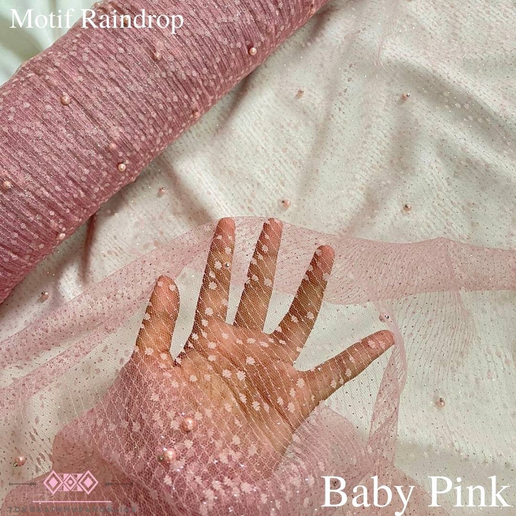 Jual Kain Soft Tulle Mutiara Pearl Bordir Glitter PANDORA PREMIUM SUPER ...