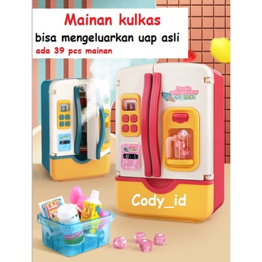 Jual N78D1 ( ADA UAP ASLI ) MAINAN KULKAS ISI 39 MAINAN | KULKAS MINI ...