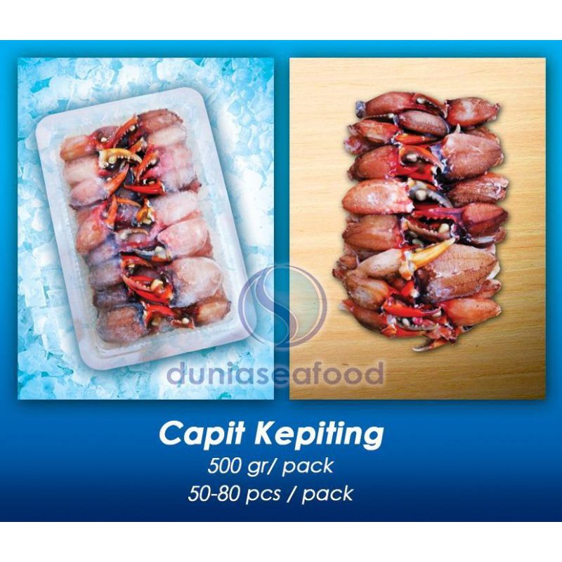 Jual Capit Kepiting 500 gram/pack 70-80 pcs/pack | Shopee Indonesia