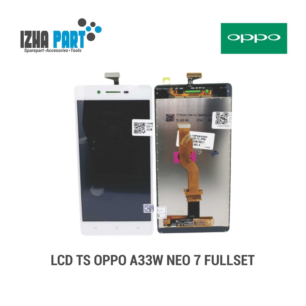 Jual Lcd Touchscreen Oppo A33W / Neo 7 ( Putih ) | Shopee Indonesia
