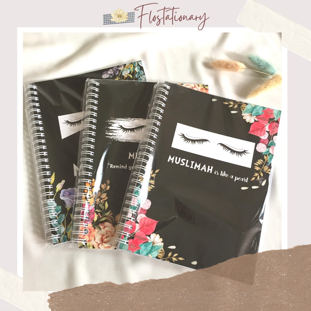 Jual [FS] Notebook Spiral A5 / Ring Note FLower & Black Muslimah Niqab ...