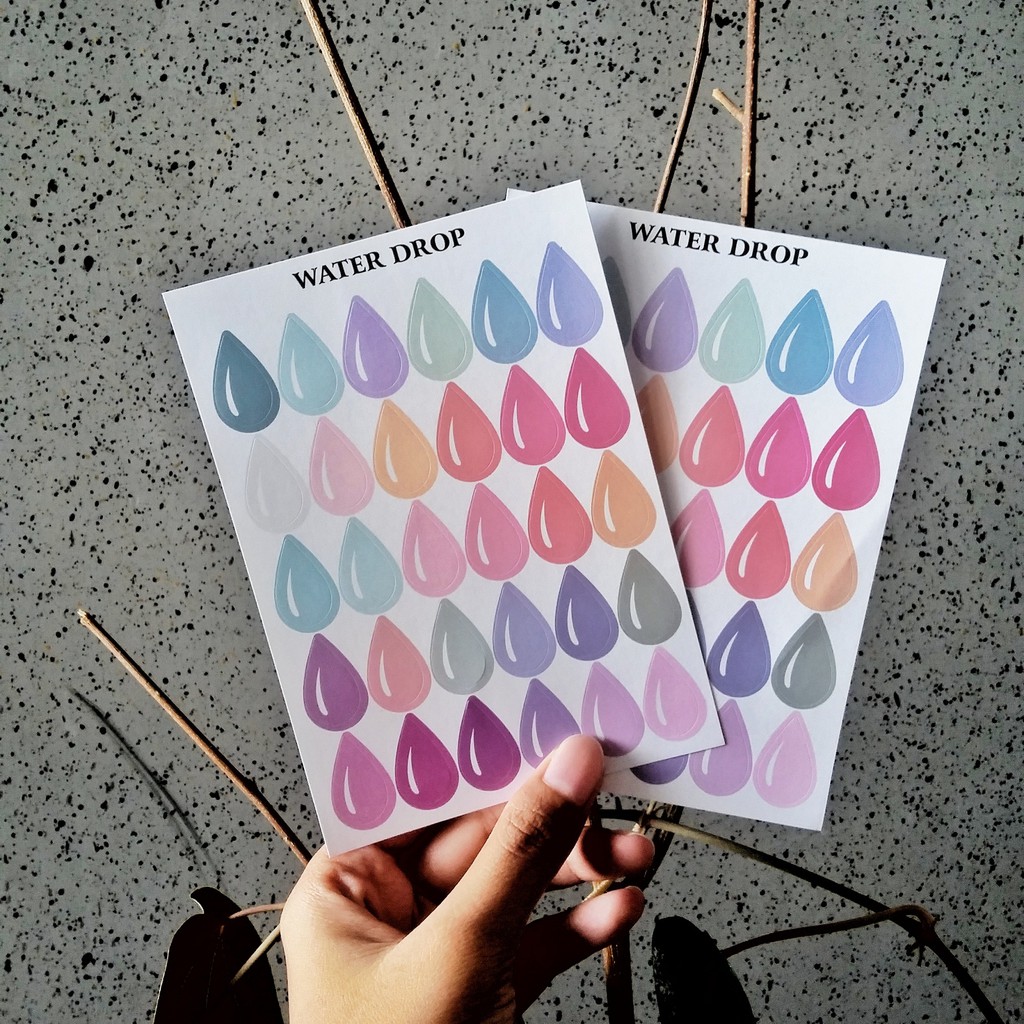 Jual Water Drop Sticker Sheets | Shopee Indonesia