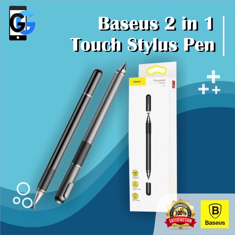 Jual Baseus 2 in 1 Capacitive Touch Screen Stylus Gel Pen for iPhone ...