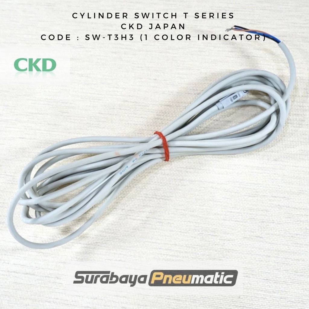 Jual CKD Japan - SW-T3H3 - Pneumatic Cylinder Switch T Series Sensor ...
