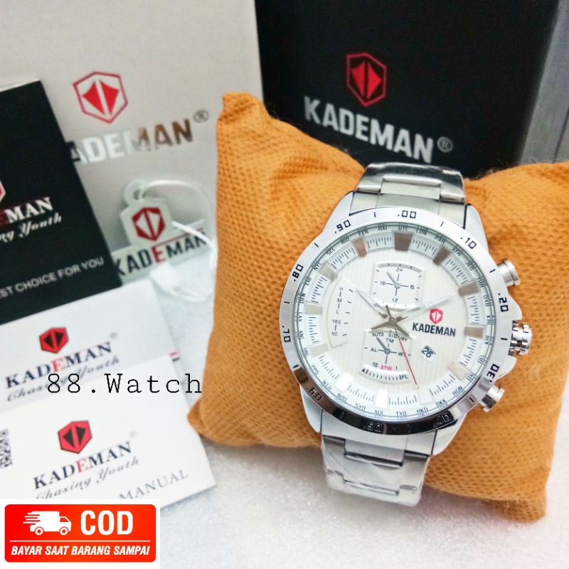 Jual JAM TANGAN PRIA KADEMAN 420G 100%ORIGINAL FREE BATERAI ORIGINAL ...