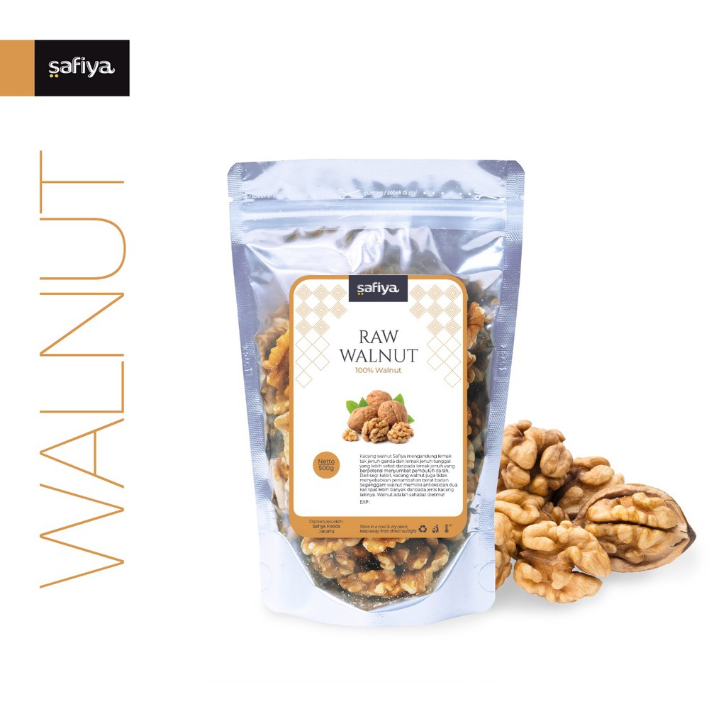Jual Safiya Kacang Walnut 250 Gram Kacang Kenari Original | Shopee ...