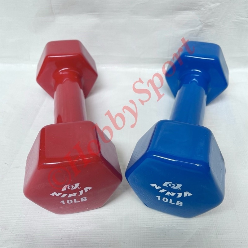 Jual Dumbel / Dumbell / Barbel Mini warna karet / Neoprene Vinyl 5 kg ...