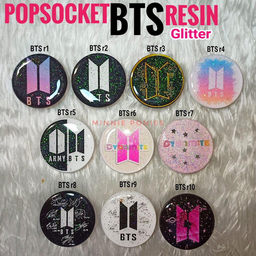 Jual POPSOCKET RESIN GLITTER BTS ARMY KPOP / POP SOCKET GRIPTOK BANGTAN ...