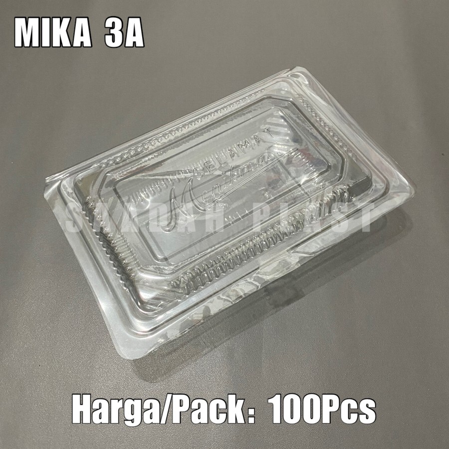 Jual (ISI 100) MIKA 3A - PLASTIK MIKA KEMASAN KUE DAN MAKANAN UKURAN 3 ...