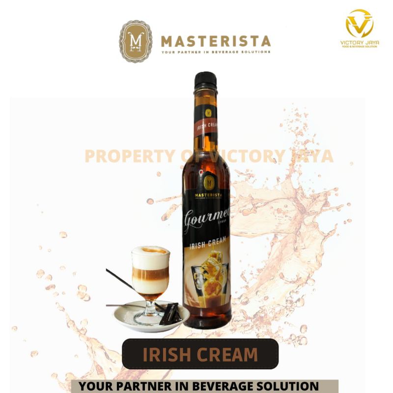 Jual Masterista sirup Irish Cream 750ml Syrup perasa minuman | Shopee ...