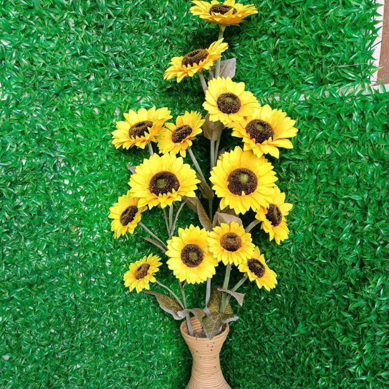 Jual bunga matahari jumbo 5 cabang / matahari artificial jumbo 5 cabang ...