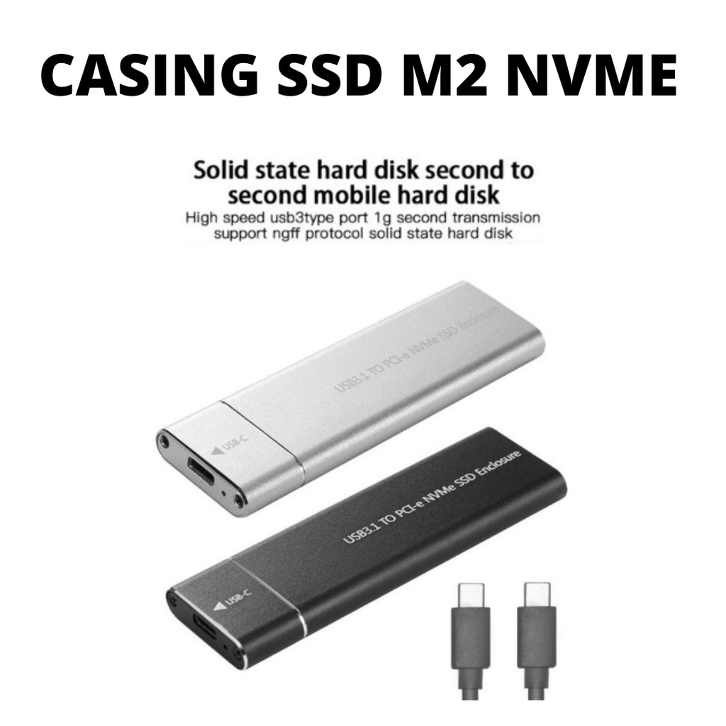 Jual CASING SSD M2 NVME USB 3.1 TYPE C CASE SSD M2 HIGH SPEED | Shopee Indonesia