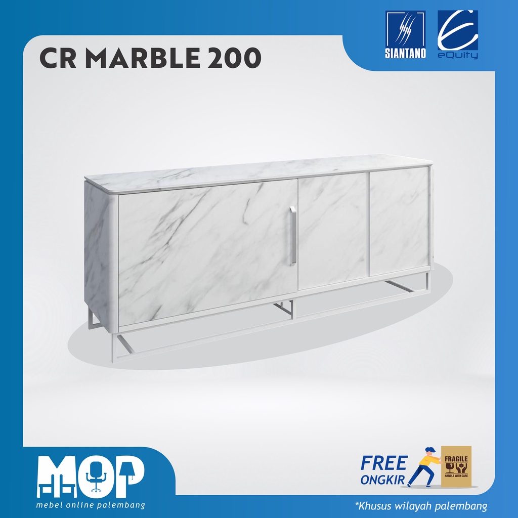 Jual Buffet TV Meja TV Minimalis Putih Marble Siantano CR MARBLE 200 ...