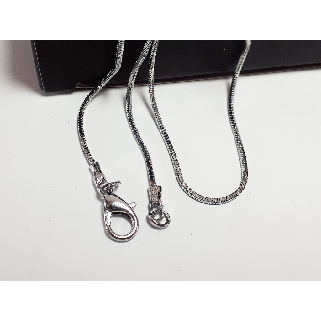 Jual VeE Rantai Kalung Titanium 316L Stainless Steel Silver Model Belut ...