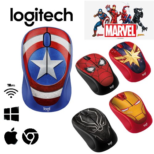 Jual Logitech M238 Marvel Collection Optical Mouse Wireless logitech m ...