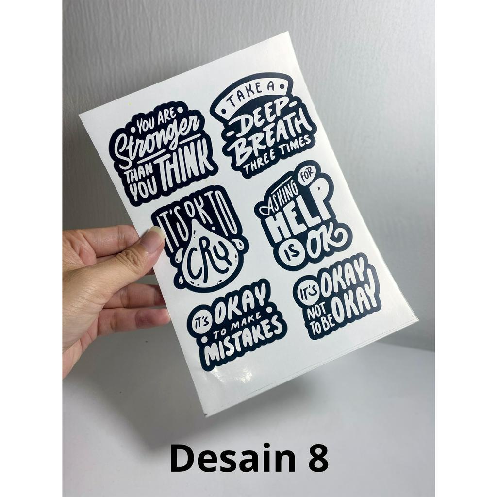 Jual Stiker / Sticker Aestetic (Mental Health, Psikologi, Motivasi ...