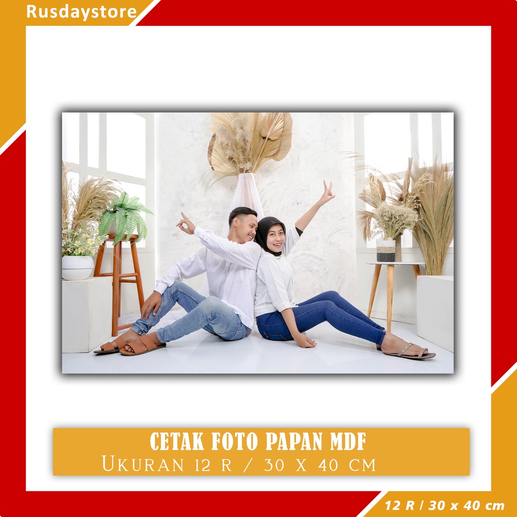 Jual CETAK FOTO UK 12R - MEDIA PAPAN MDF 30x40 | Shopee Indonesia