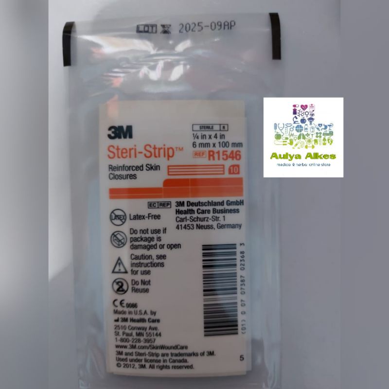 Jual Steri Strip R1546 Penutup Luka Tanpa Jahitan Original 3M eceran ...