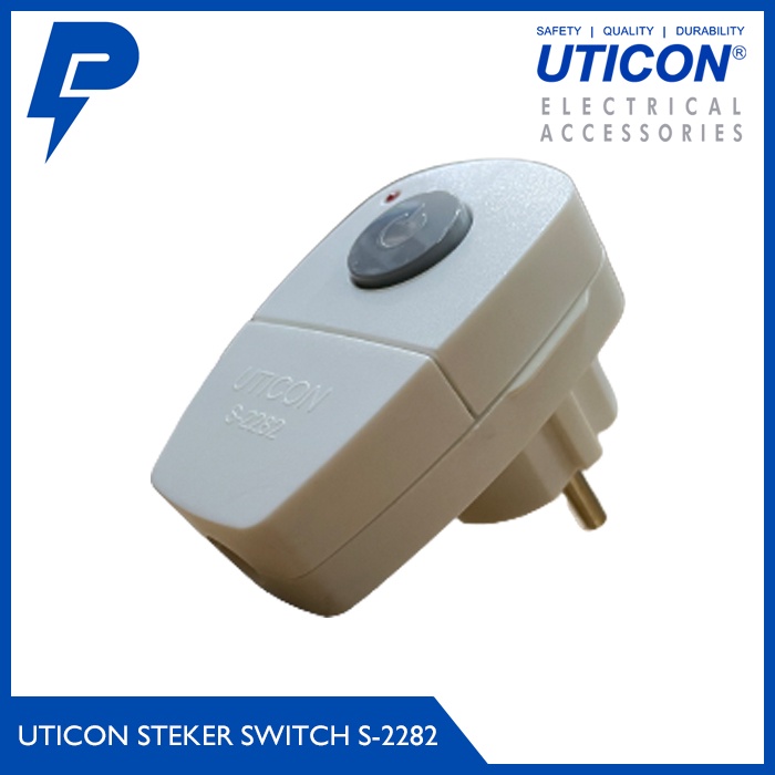 Jual UTICON STEKER + SAKLAR SWITCH (INDIKATOR LAMPU) S-2282 | Shopee ...