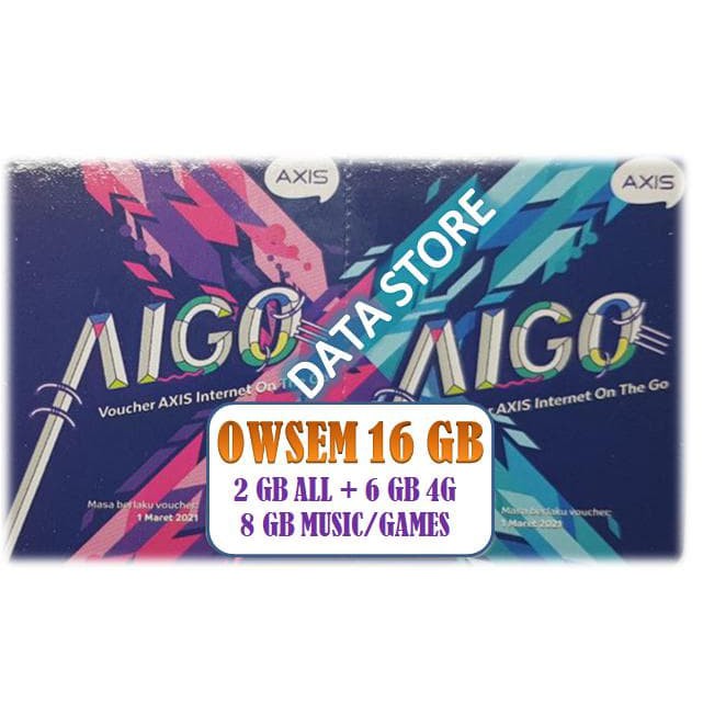 Jual Voucher Axis AIGO OWSEM 16 GB | Shopee Indonesia