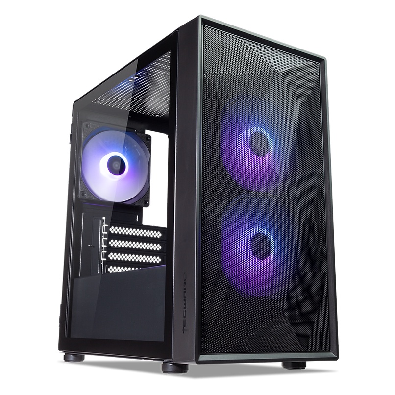 Jual PC Case Casing Tecware Forge M2 Include 3 Fan ARGB 5V mATX PC Case ...