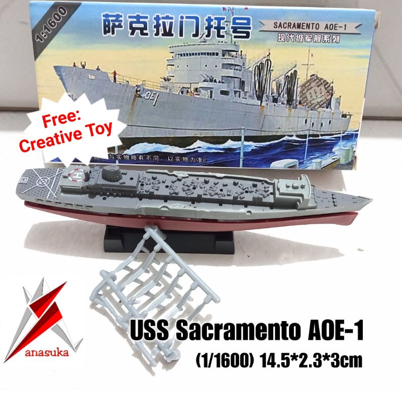 Jual Miniatur Kapal Perang USS Sacramento AOE-1 Model Kit | Shopee Indonesia