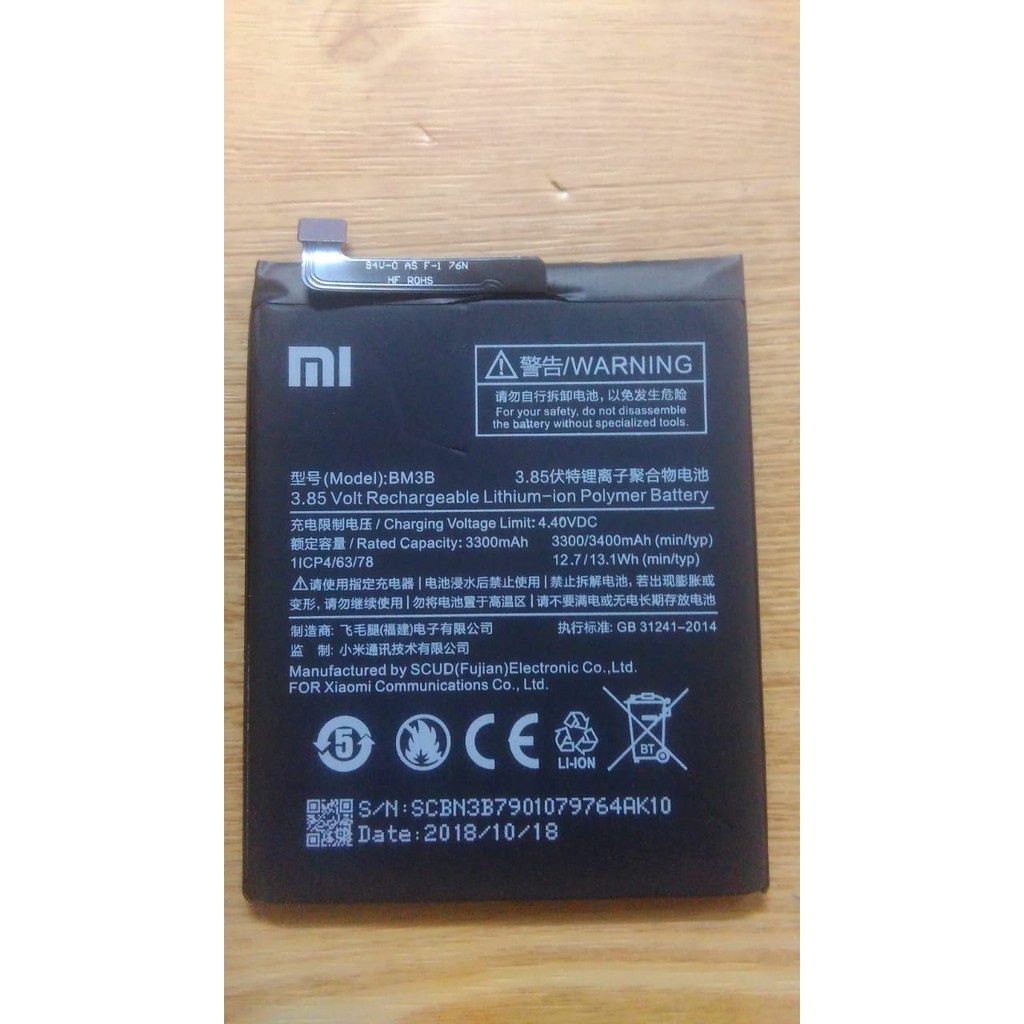 Jual Baterai Batre Battery Xiaomi BM3B BM 3B Mi Mix 2 Original - Hitam | Shopee Indonesia