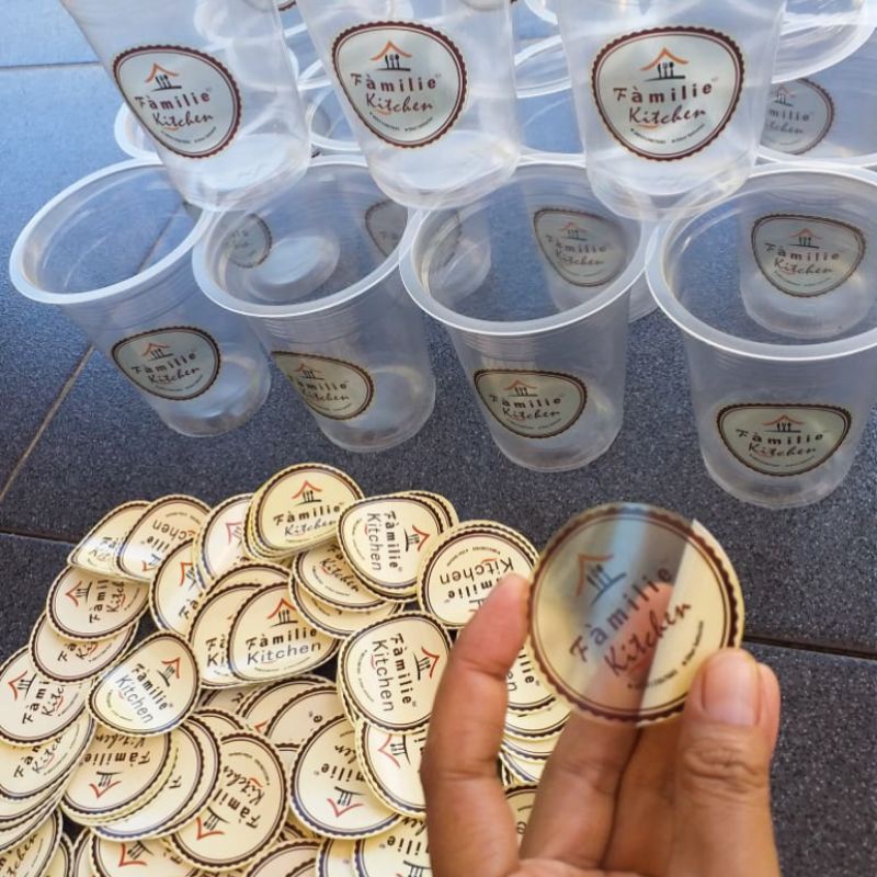 Jual Cetak Stiker Transparant / Custom Sticker Logo/ Sticker Logo ...