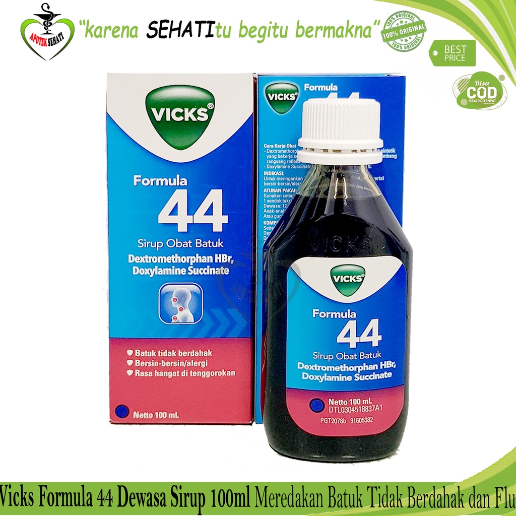 Jual BEST SELLER!! VICKS FORMULA 44 DEWASA 100 ML | Shopee Indonesia