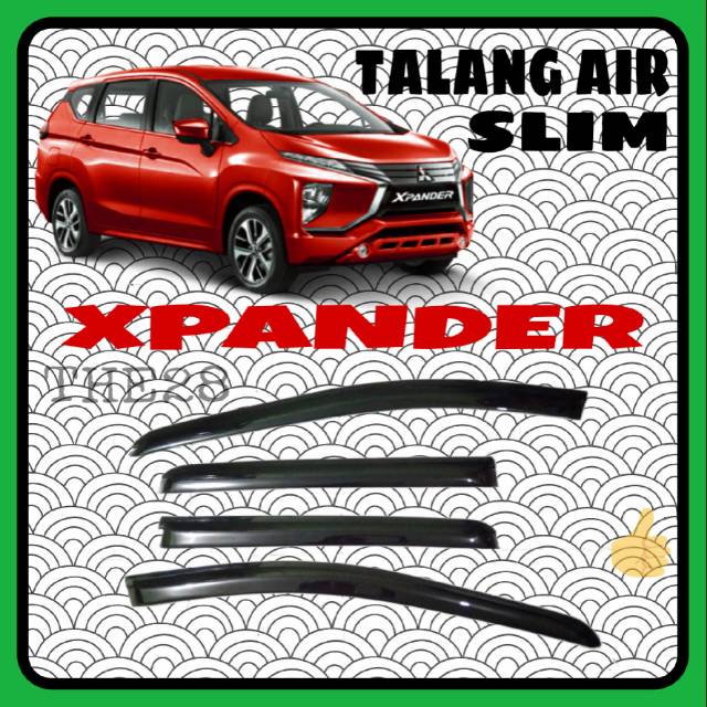 Jual Talang Air Slim XPANDER Side Visor Hitam Pekat Sidevisor Black ...