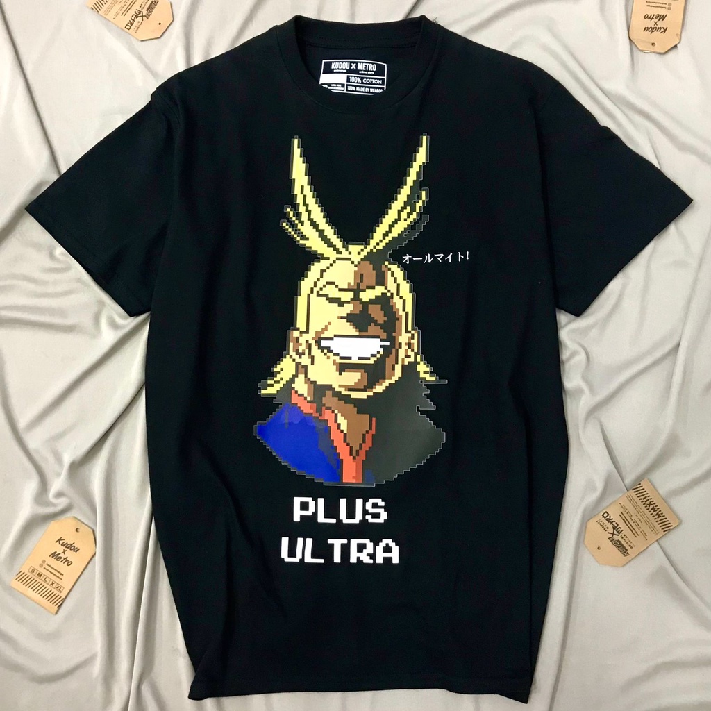 Jual Tshirt All Might Pixel Art Plus Ultra Anime Boku No Hero Toshinori ...