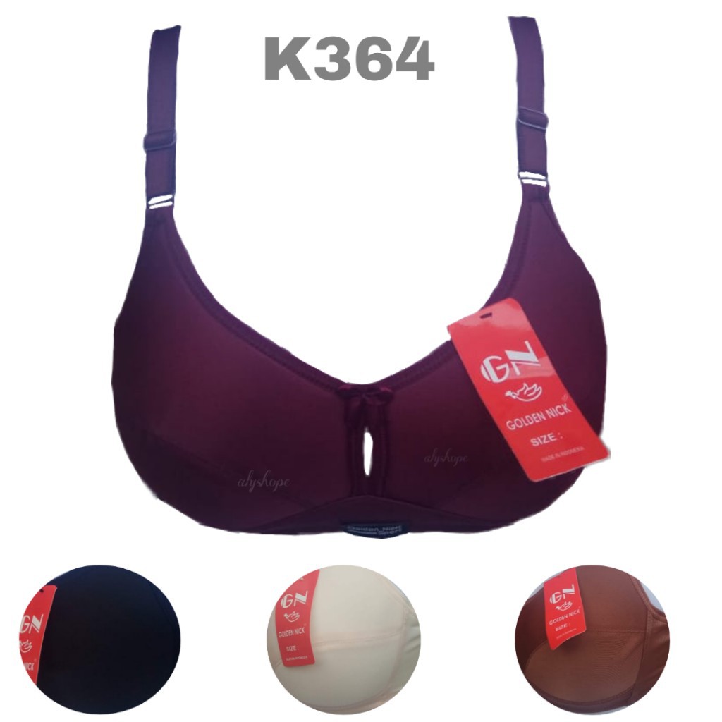 Jual Bh wanita dewasa tanpa kawat | Bra Premium Golden nick K364 | Bh sport 2 pengait Size 34 ...