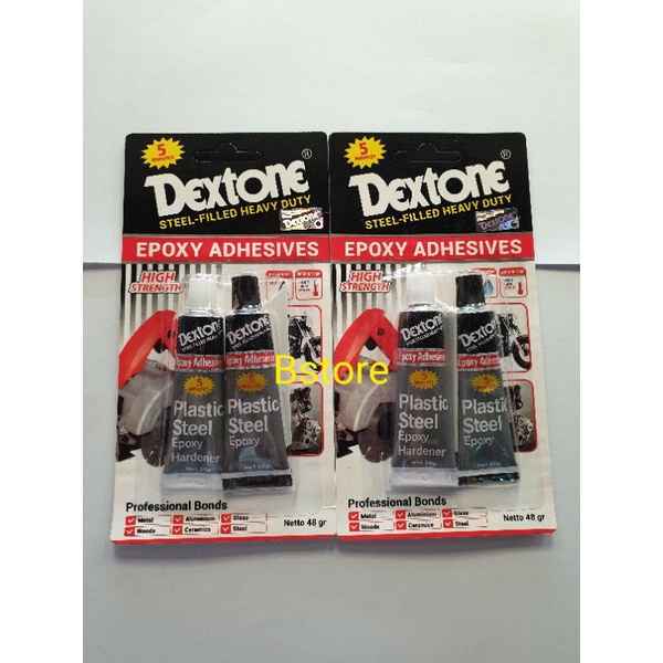 Jual Dextone Lem Besi Campur Epoxy Dextone 5 menit Kering Lem Dextone ...