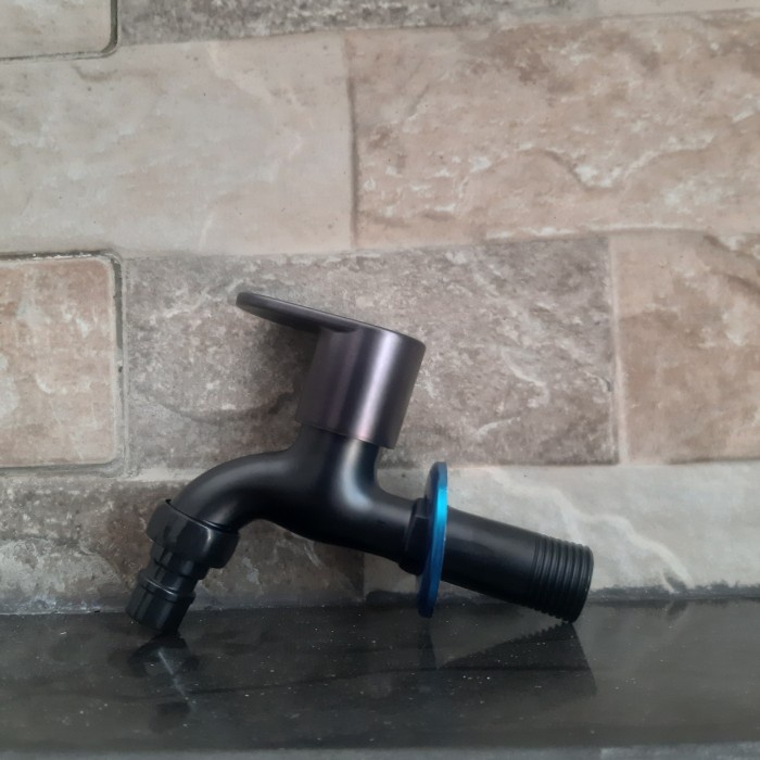 Jual Kran hitam Tipe A1929 Keran Air Dinding unik sanitair | Shopee ...