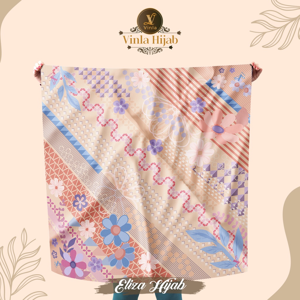 Jual Vinla Hijab - Eliza Hijab - Premium Voal Motif Laser Cutting ...