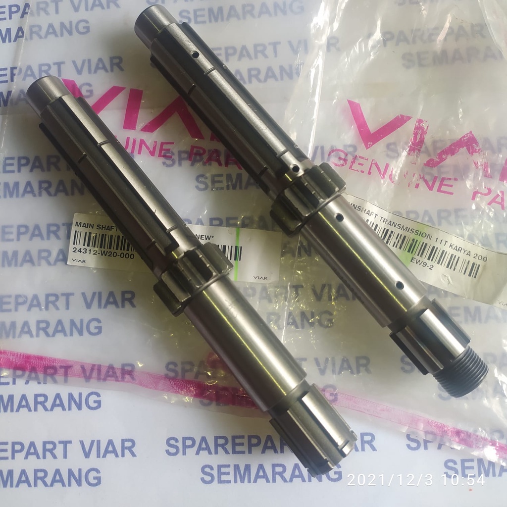 Jual as mainshaft transmisi 11 t viar 150 200 viar karya as rasio 11t ...