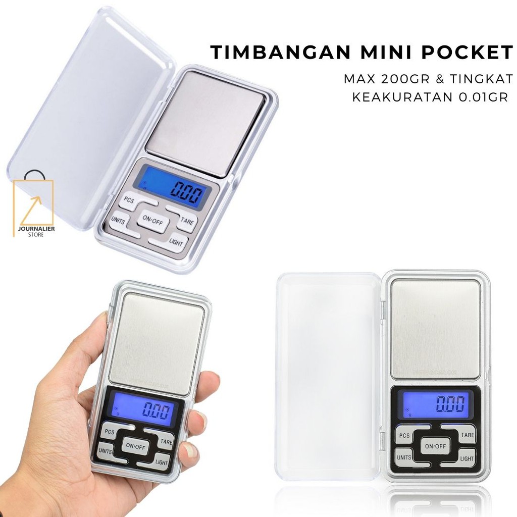 Jual Timbangan Mini Digital Emas Perhiasan Mini Pocket Scale - 200g ...