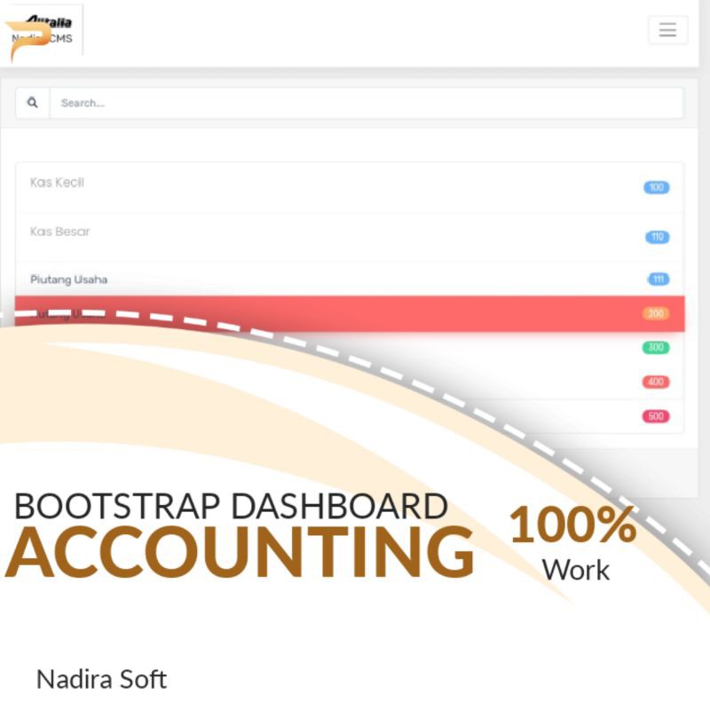 Jual Bootstrap dashboard Aplikasi Akunting | Shopee Indonesia