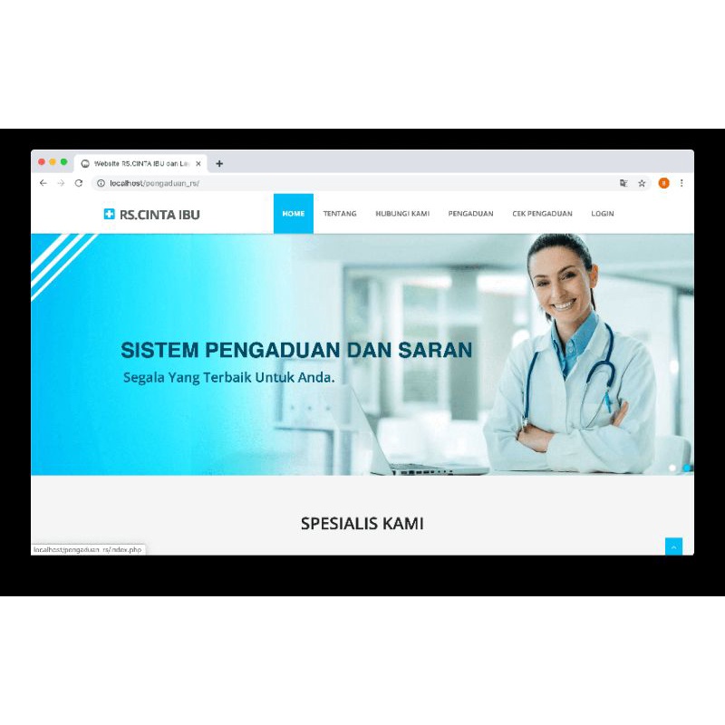 Jual Source Code Aplikasi Sistem Pengaduan Layanan Rumah Sakit Dengan PHP dan MySQLi | Shopee ...