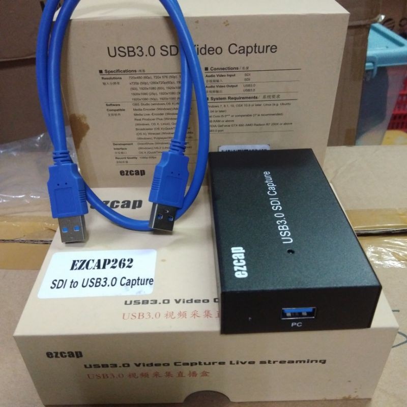 Jual EZCAP 262 SDI to USB 3.0 VIDEO CAPTURE LIVE STREAMING | Shopee ...