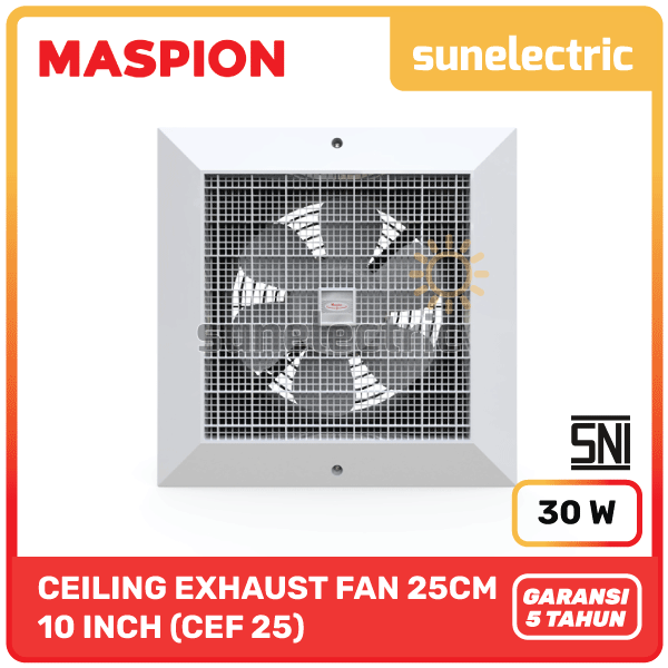 Jual Maspion MSP CEF 25 Ceiling Exhaust Fan / Kipas Exhaust Plafon ...