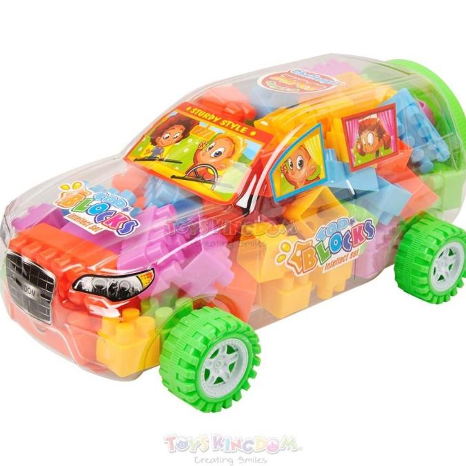 Jual MAINAN ANAK MAINAN BALOK ANAK KIDDY STAR MOBIL BLOCKS 76 PCS ...