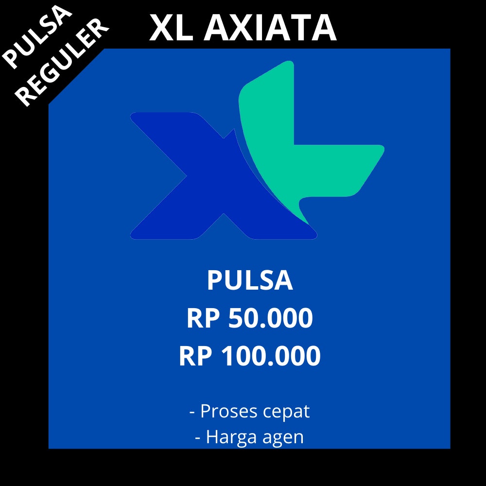 Jual PULSA NASIONAL REGULER XL 50RB 50K 50000 100RB 100K 100000 TER ...