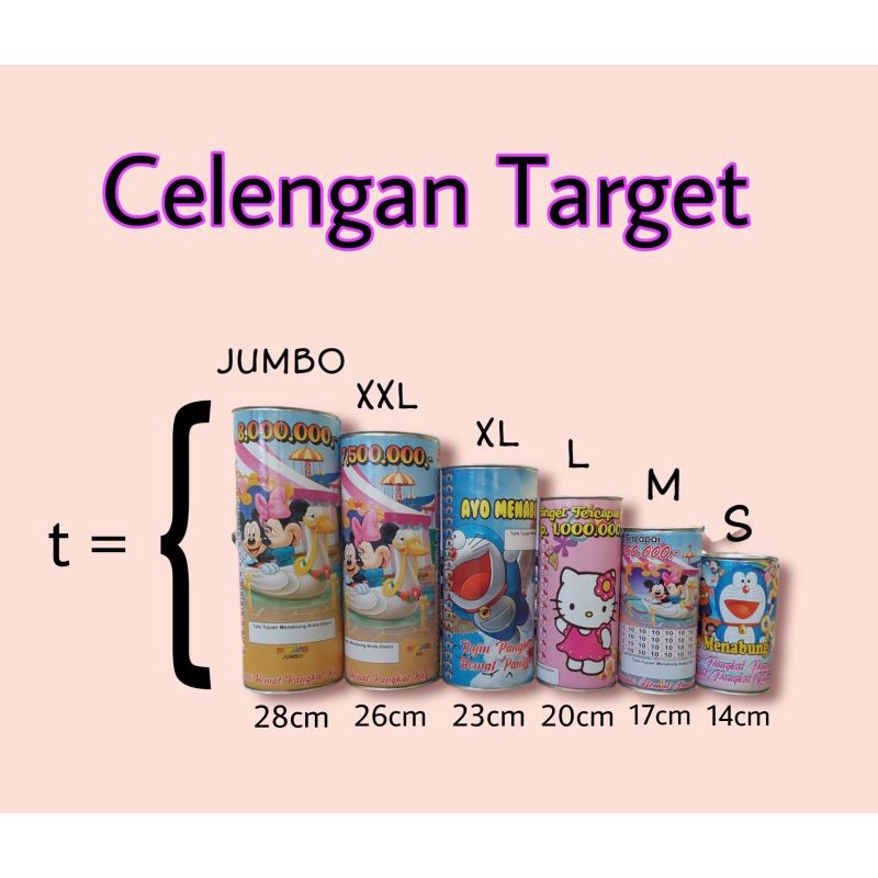 Jual CELENGAN TARGET KALENG | Shopee Indonesia