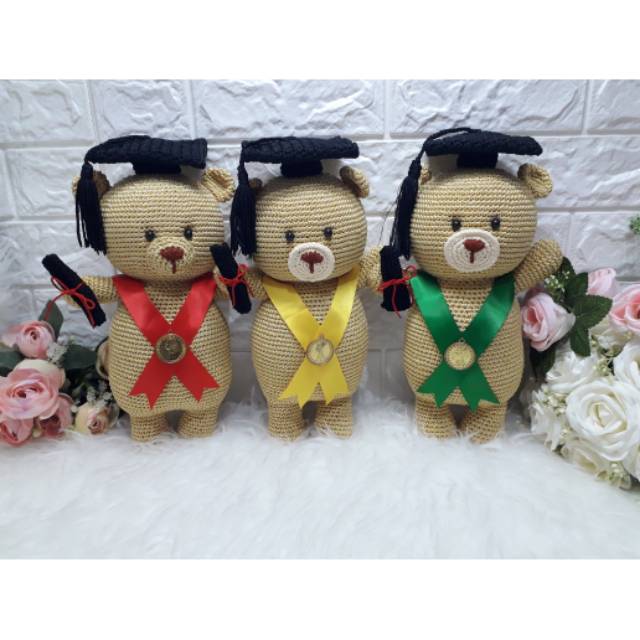 Jual ZSH 194 - Boneka rajutan wisuda handmade craft kado wisuda ...