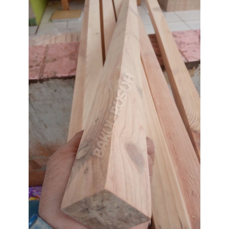 Jual KAYU BALOK JATI BELANDA PINUS SOLID BALOK UKURAN 3,5X3,5 CM ...