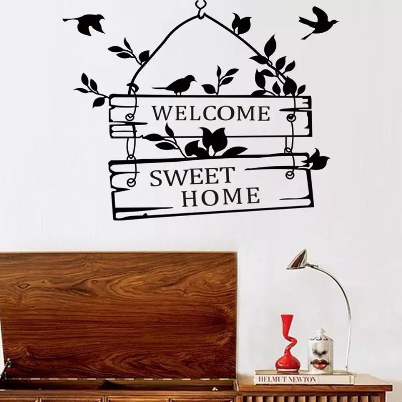 Jual STIKER DINDING WELCOME HIASAN DEKORASI DINDING CUSTOM WALL STICKER ...